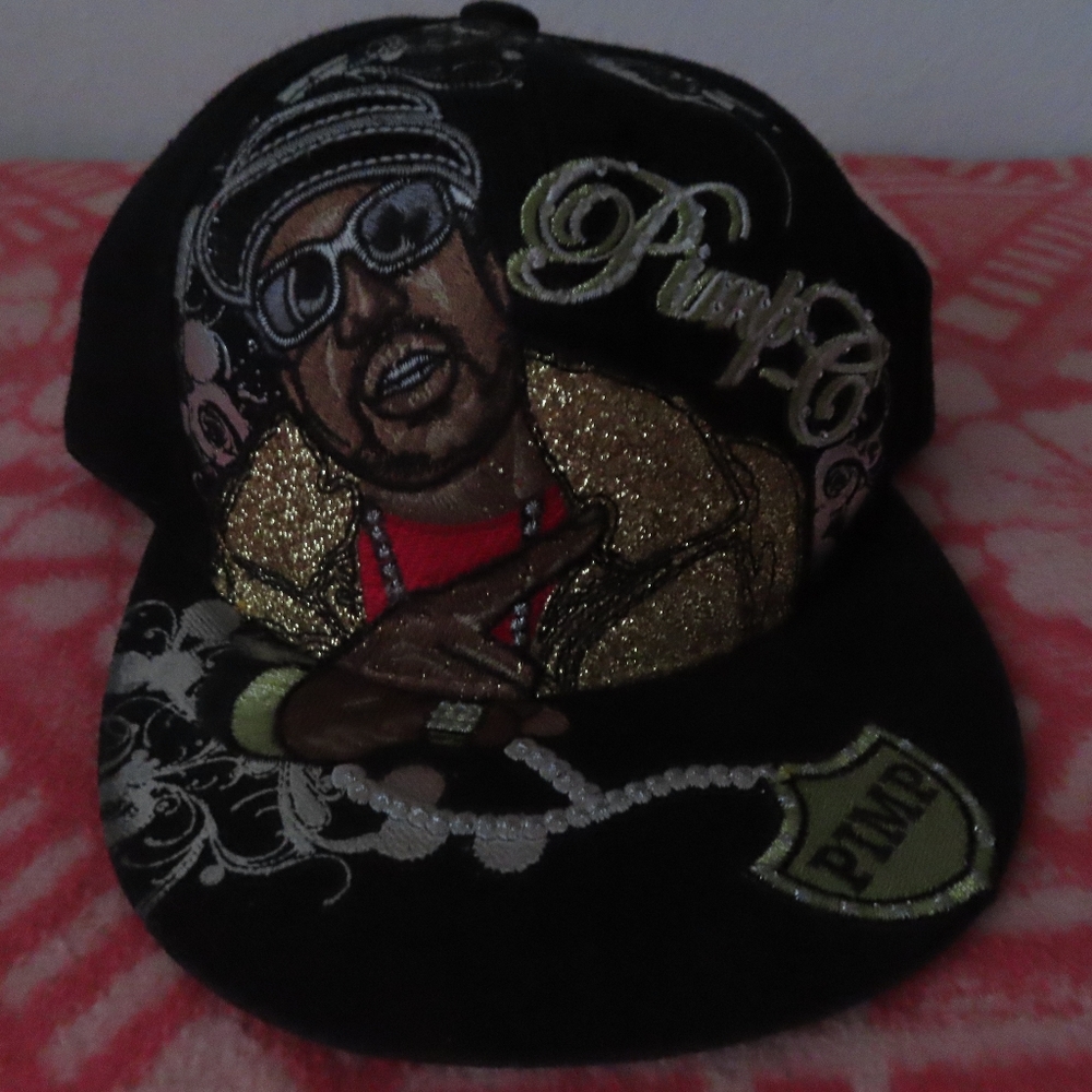 Vintage Rare Pimp C Under Ground King Embellished Hat… - Gem